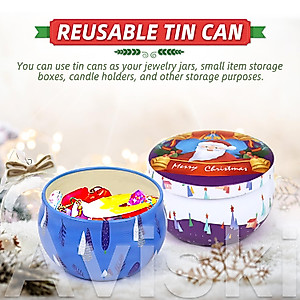 12 PCS Christmas Scented Candles, 2.5OZ Jar Candles, 12 Christmas Fragrances Candle Set for Women, Mom, Grandma, Godmother, Coworker, Teacher