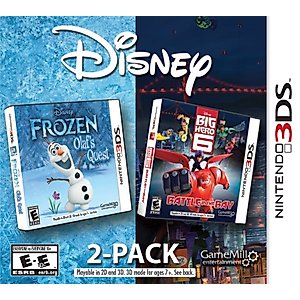 Disney Frozen & Big Hero 6 2 Pack - Nintendo 3DS (Renewed)