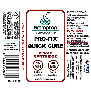 Brampton Epoxy PRO-FIX 5&15 Quick Cure - Golf Club Repair.85 Ounces