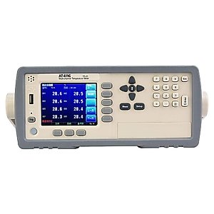 Temperature Recorder, AT4116 Multi Channel Temperature Tester, 16 Channel Professional Temperature Tester Data Logger, with TFT Screen Display, -200℃ -1300℃, USB Port(220v)