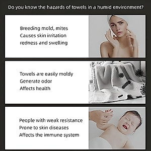 Heated Towel Rack, Electric Towel Warmer for Bathroom, Wall Hot Towel Warmer 10 Bar Touch Control, Timing, Temperature Display (10 Bar - 38in)