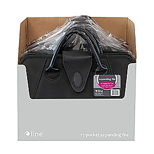 C-Line Expanding File with Handles, Letter Size, Black (48211)