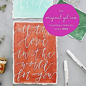 SAKURA Gelly Roll Stardust Glitter Gel Pens - Bold Point Ink Pen for Lettering, Drawing, Invitations, & Stationery - Assorted Colored Ink - Bold Line - 16 Pack