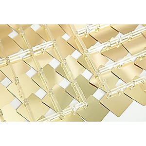 Kate 24pcs/Set Assembled Light Gold Shiny Sequins Wall Backdrop Panels Shimmer Photography Props for Birthday Wedding Party Decoration 30x30cm