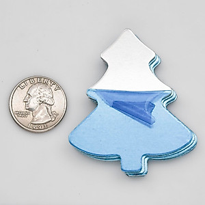 ABBECIAO 2"*2.4" Aluminum Christmas Tree Blanks Ornaments for Metal Stamping and DIY Christmas Crafts Decoration 14ga. Pack of 10