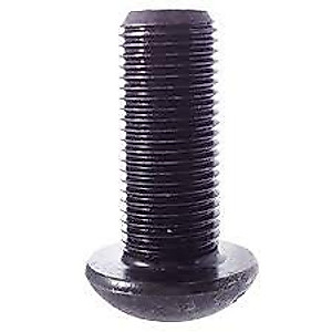 10-32 x 3/4" Button Head Socket Cap Screw, Allen Socket Drive, Black Oxide, Alloy Steel, Full Thread - Quantity 100 - by Fastener Depot, LLC