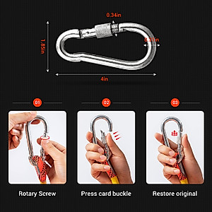 Nice C Climbing Rope, Rescue Rope, Construction Rope, Rock Climbing Rope, Static 10mm 32ft/64ft/96ft/160ft/230ft/500ft/985ft/1000ft with Carry Bag (Orange, 50M(160ft))