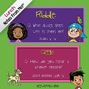 Notes From Me! 101 Tear-Off Lunch Box Notes for Kids, Riddles & Giggles, Fun & Educational, Inspirational, Motivational, Thinking of You, Back to School Essential, Bored Kids Activity, Ages 8+