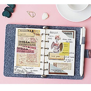 A7 Planner Refill, A7 Agenda Refill for Filofax,Undated, Monday Starts on Left, 6 Hole/100gsm, 45sheets/90pages,4.84 x 3.23'', Harphia(A7 Weekly Plan)