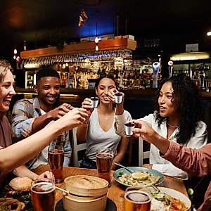 12 Pack Stainless Steel Shot Drinking Cups 1 Ounce Metal Shot Glasses Espresso Shot Cup Whiskey Shot Glass Drinking Tumbler for Wine Drinking Vessel for Home Bar Restaurant Travel Camping Party (30ml)