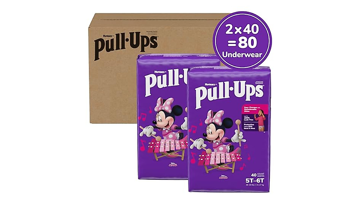 Pull-Ups Girls' Potty Training Pants, Size 5T-6T Training Underwear (46 ...