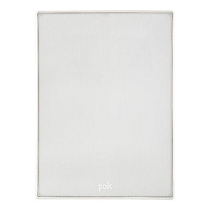 Polk Audio V85 Vanishing in Wall Speaker (Single) - Ideal for Large Rooms, Features Composite Polymer Cone Driver, Swivel Mount Silk Dome Tweeter, Easy Installation, Includes Paintable Slim Grille