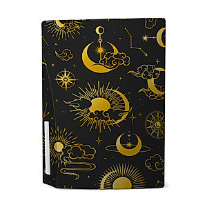 Head Case Designs Officially Licensed Haroulita Sun Moon And Stars Art Mix Vinyl Faceplate Sticker Gaming Skin Decal Cover Compatible With Sony PlayStation 5 PS5 Disc Edition Console