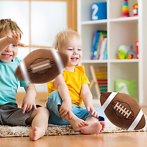 Harrycle 3 Pcs Football Plush Pillow Stuffed Sports Balls Football Room Decor for Boys Kids Teens Decorations, 7.87 Inch