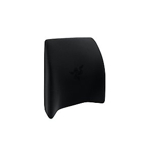Razer Lumbar Cushion Lumbar Support for Gaming Chair: Fully-Sculpted Lumbar Curve - Memory Foam Padding - Wrapped in Plush Black Velvet