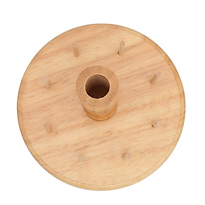 BEIJIALY Wooden Thread Holder Rack, Small Thread Rack, Thread Organizer for Sewing, 8 Spools Beech Wood Bobbin Holder Embroidery Quilting Sewing Tools