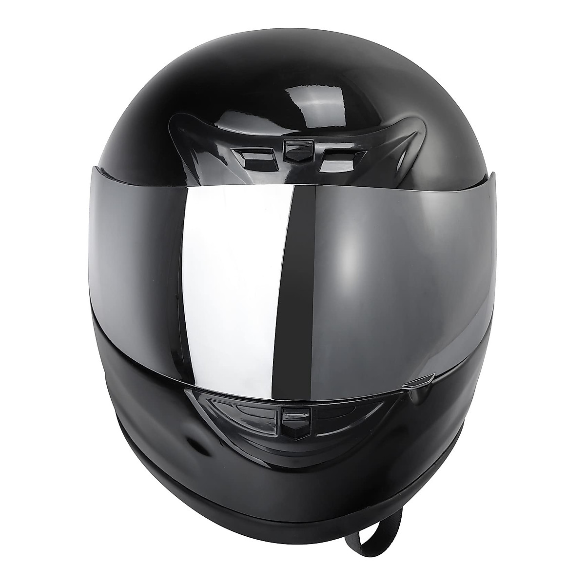 XFMT DOT Adult Motorcycle Flip Up Full Face Helmet Street Dirt Bike ATV Helmets (Black Mirror Shield, X-Large)