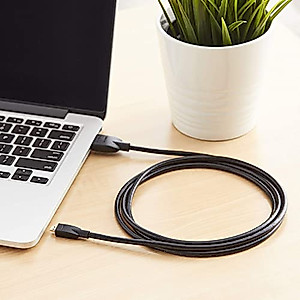 Amazon Basics Flexible and Durable Micro HDMI Cable (18Gpbs, 4K/60Hz) - 6 Feet, Black