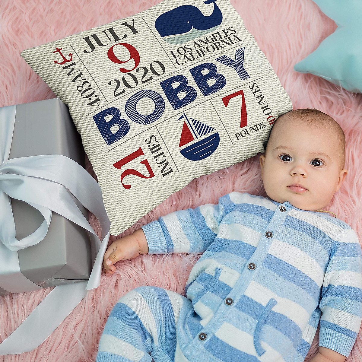 Zexpa Apparel Personalized 18" Square Cotton Canvas Print Throw Pillow Cover for Car Club Festival Valentine's Day