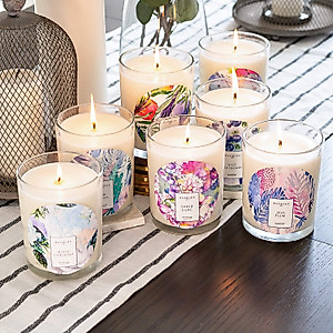 Kate Bissett Baubles White Gardenia Scented Premium Candle and Jewelry with Surprise Ring Inside | 18 oz Large Candle | Made in USA | Parrafin Free | Size 07