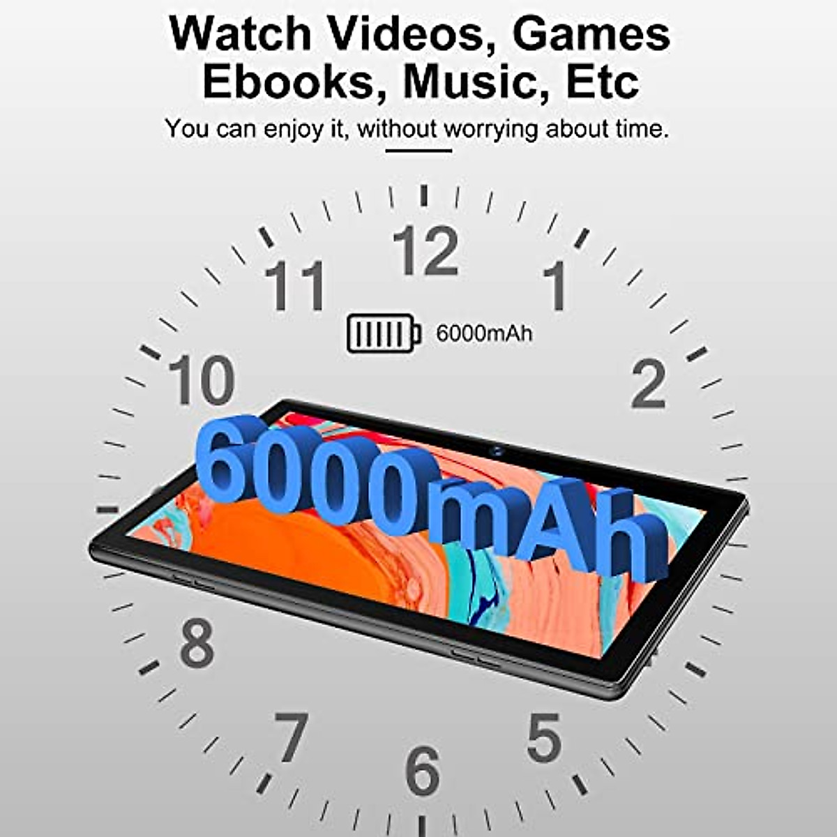 Xgody Android 11.0 Tablet 10 Inch pc 4GB RAM 64GB ROM 256GB Expand 6000 mAh Battery, Quad-Core Processor Tablet, HD IPS Screen, 2.0MP Front+8.0MP Rear Camera, Bluetooth, Wi-Fi, Google GMS Tablet