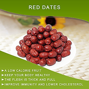 DABC OAK LAND Dried Dates, High Nutrition, High Vitamins, Red Dates, Snack Food, Dried Fruits, Sweet Red Jujube Packaged In USA.特级红枣 (2 Pound)