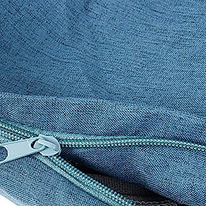 Librao Bean Bag Chair Sofa Cover(No Filler), Lazy Lounger High Back Large Bean Bag Storage Chair Cover Sack for Adults and Kids Without Filling (Blue, M)