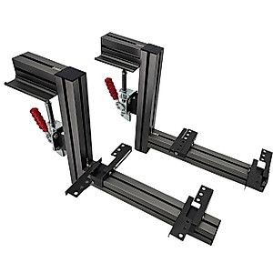 2Set, J-PEIN Desk Mount for Joystick & Throttle - PC Flight Sim Game Support, Adjustable HOTAS System Stand, Durable Gaming Gear Holder, Easy Setup