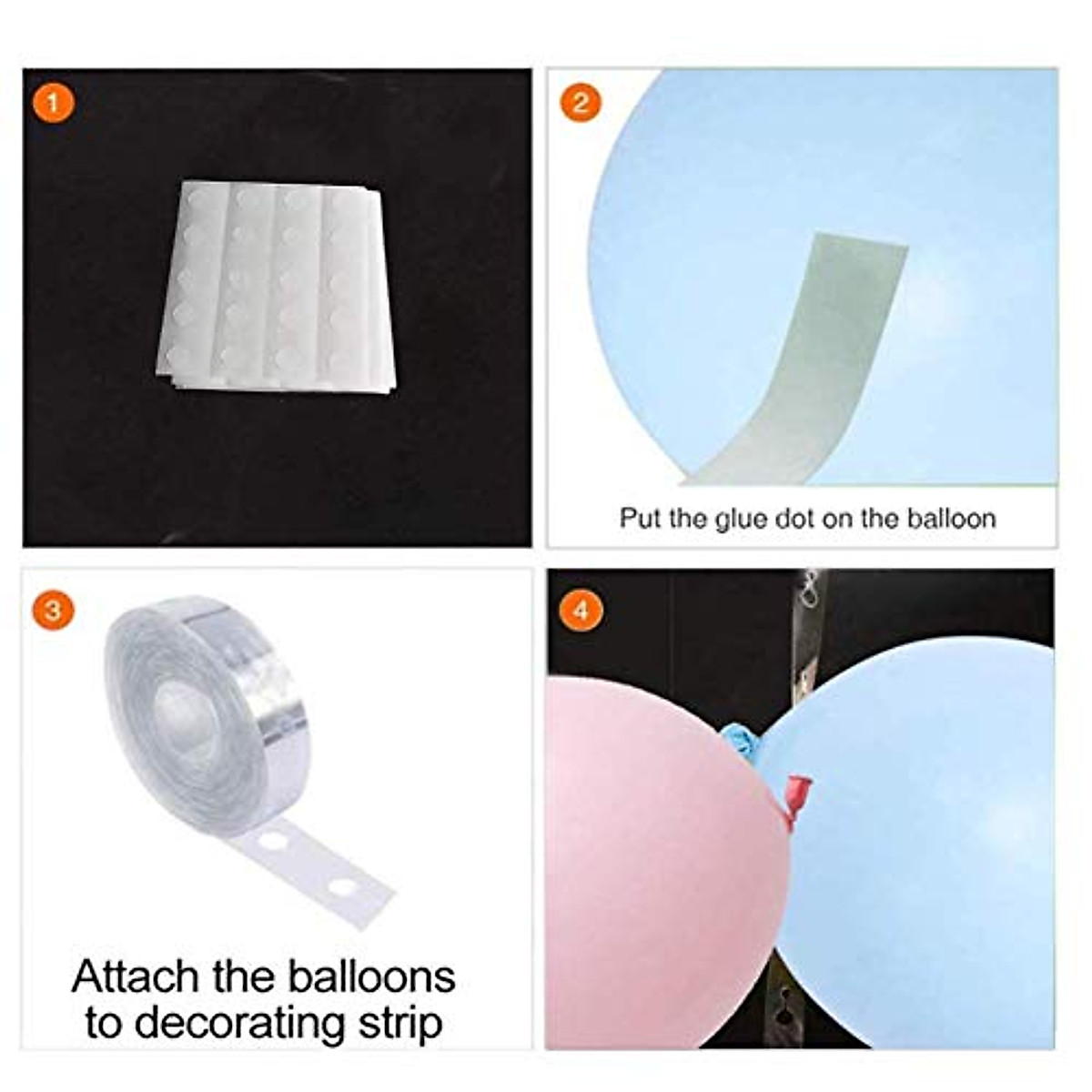 Pink and Blue Balloons, 88pcs Gold Metallic Foil Balloons Garland Kit Macaron Latex Balloon for Birthday Baby Shower Gender Reveal Party Decorations