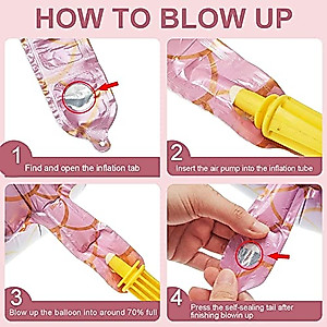 241PCS Surprise Birthday Party Supplies, Pink Birthday Party Decorations Included Banner, Backdrop, Balloon, Tablecloth, Hanging Swirl, Tableware, Blowing Dragon Party Decorations for Girls Birthday