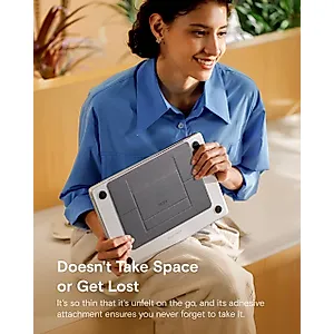 MOFT Invisible Slim Laptop Stand, Adhesive and Reusable, Adjustable Perfect Viewing Angles, Compatible with Laptops Up to 15.6", (Starry Grey)