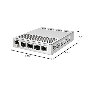 Mikrotik Cloud Router Switch CRS305 4 SFP+ 10Gbps Ports 1 Gbit Port OSL5 CRS305-1G-4S+in