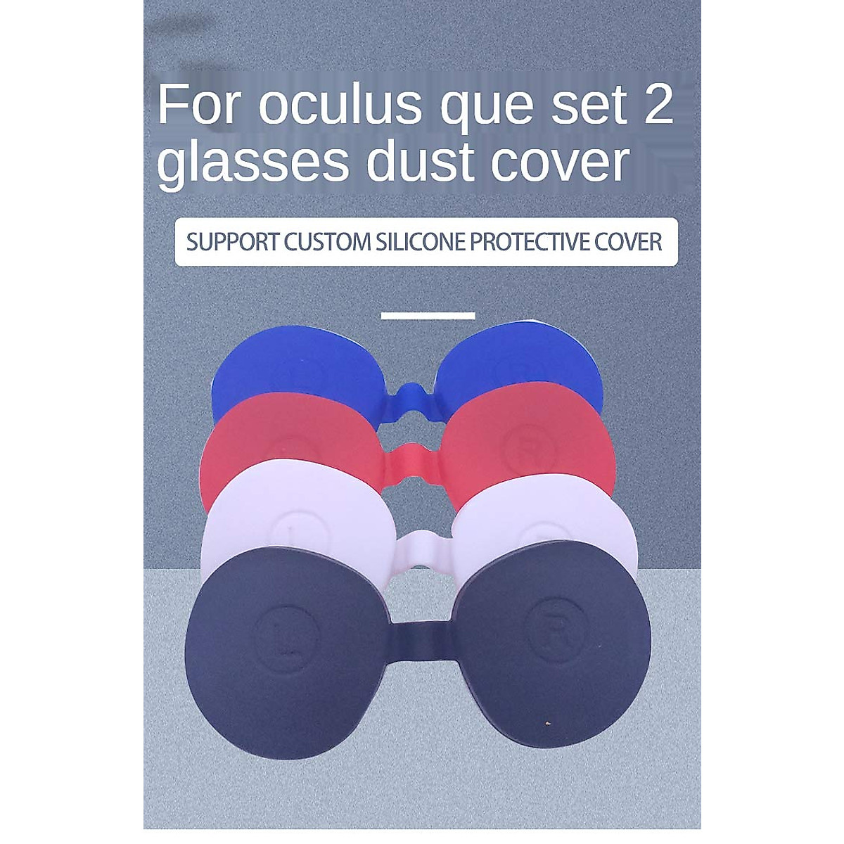 SiliconeLens Cover for Oculus Quest 2 Dust Proof Cover for Oculus Quest 2 Anti-Scratching Lens Protector (Blue)