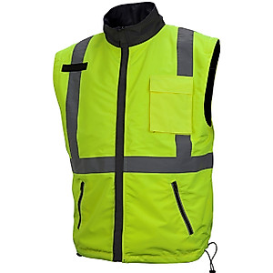 PYRAMEX RJR34 Series 4 in 1 Reversible Windbreaker Jacket Hi Vis Lime 3X Large
