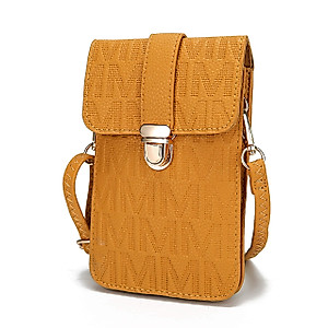 MKF Small Crossbody Cell Phone Purse Wallet for Women – PU Leather Cellphone Bag – Case with Shoulder Strap