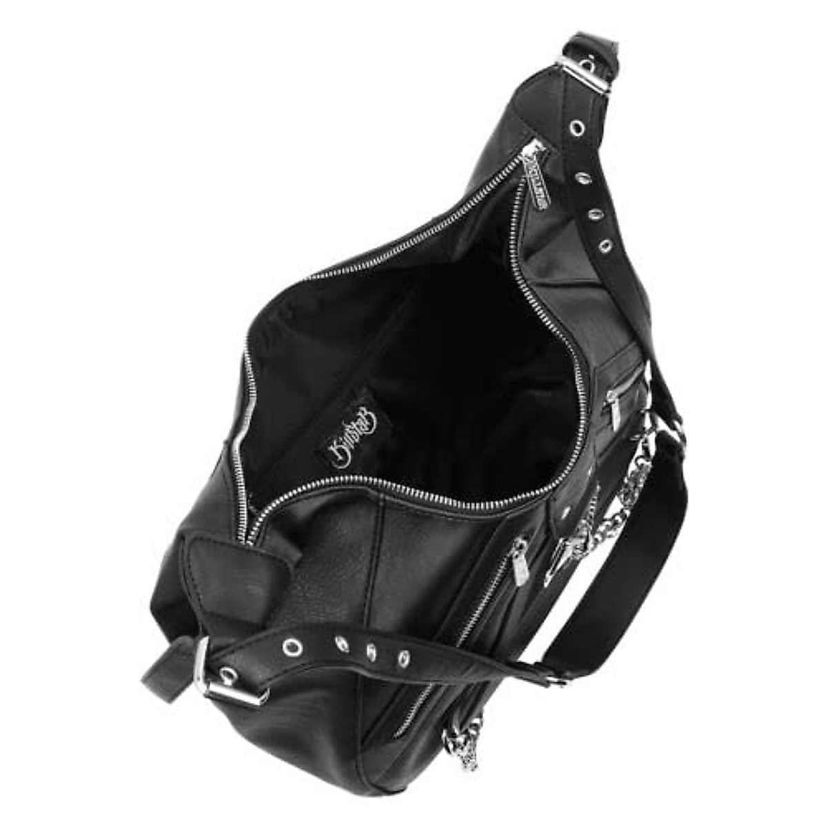 Killstar Misfit Handbag Faux Leather Gothic Pentagram Chain Zipper