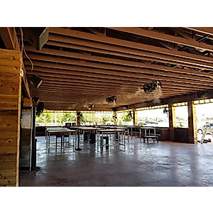 mistcooling Stainless Steel Fan Misting, 12'' Fan 4 Nozzles-Recommended for Fans with 14-18'' Diameter, Shinny Silver Ring