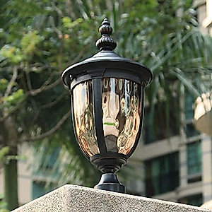 MODEBHD E27 European Retro Outdoor Lantern Column Lamp Tradition Victoria Waterproof Decoration Table Lamp Balcony Aisle Corridor Garden Courtyard Street Post Light Lighting Bollard Lamps