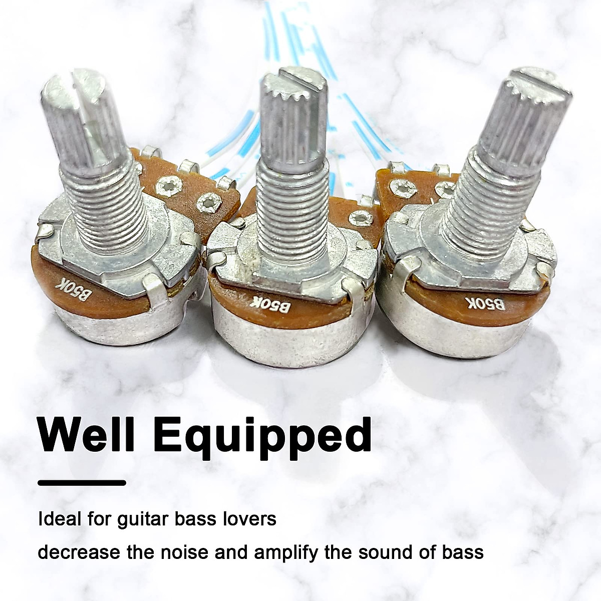 SAPHUE Pre-wired 3 Band Active Bass Circuit Active,EQ Equalizer Electric Bass Preamp Circuit