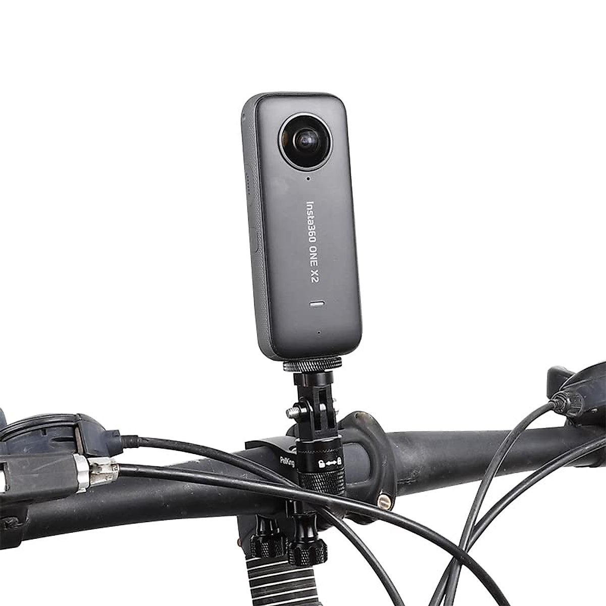 PellKing Bike Handlebars Mount for Insta360 one X3/X2/X,All Metal Made Bicycle Mount with 360 Rotation Function,Fast Installing Camera Holder Compatible with Insta360 One X/X2