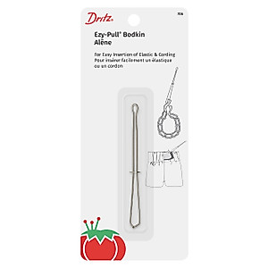 Dritz Ezy-Pull, Cording & Elastic Insertion, 1 Count Bodkin, Silver