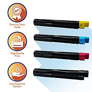 Professor Color Re-Coded OEM Toner Cartridge Replacement for Xerox VersaLink C7020 C7025 C7030 | 106R03737 106R03738 106R03739 106R03740 - Extra High Yield 4 Pack