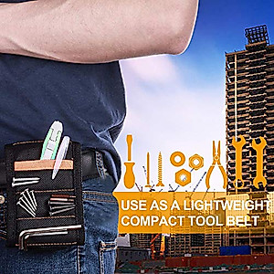 Tool Gifts for Men Magnetic Wristband with 15 Strong Magnets 2 Pack Magnetic Wrist Band Tool Holder for Holding Screws Nails Drill Bits Gadgets Gifts for Women Men Dad Husband Boyfriend DIY Handyman