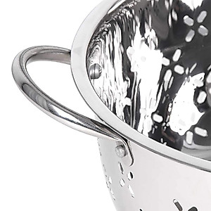 Lindy's metal colander, 8-quart, silver