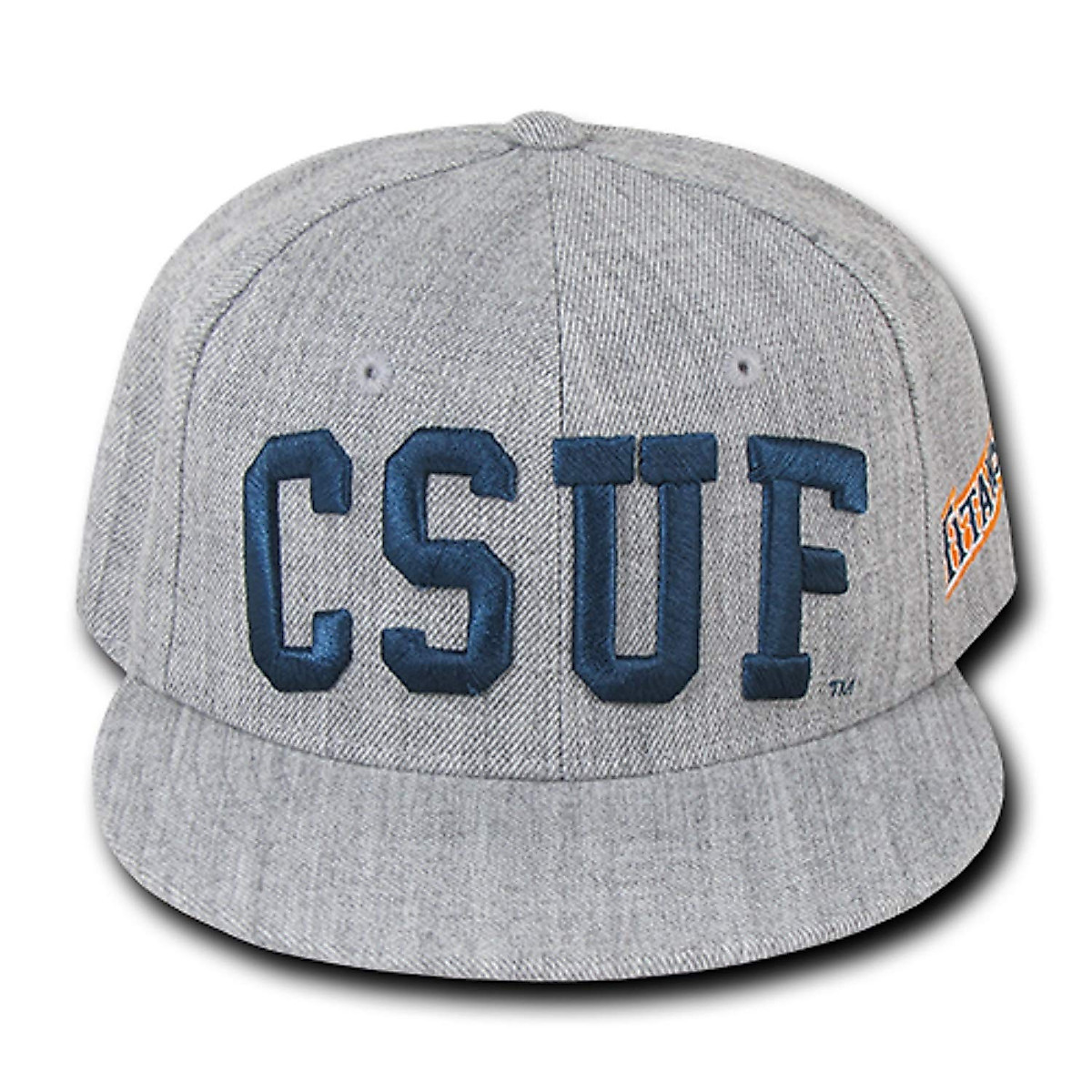 University of California Fullerton Titans NCAA Flat Bill Heather Gray Snapback Baseball Cap Hat