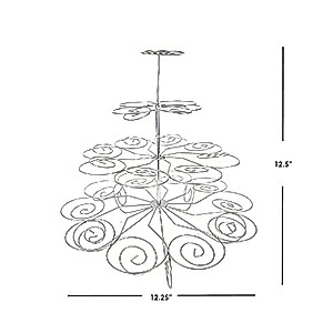 Home Basics 23 Cupcake or Muffin Centerpiece Holder Stand, 3 Tier
