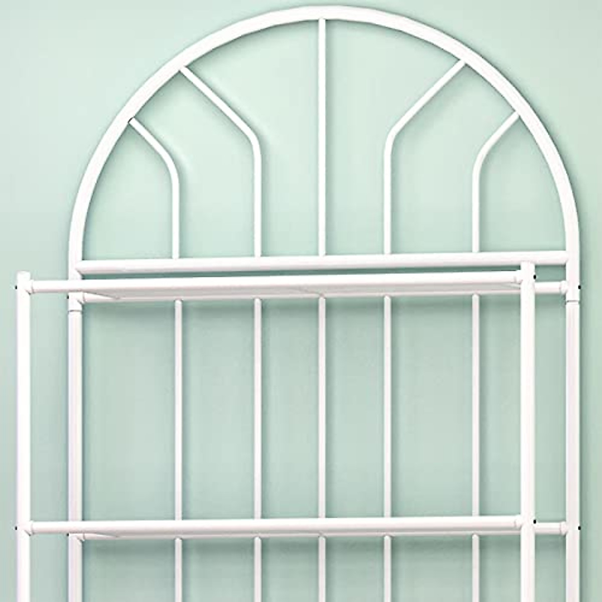 Bathroom Space Saver 69.7X25.6X13.4 Inch, 3-Layer Bathroom Corner Shelf Storage Rack Above the Toilet White, Freestanding Metal Storage Rack is Used to Store Bathroom Necessities, Flower Pots, Books