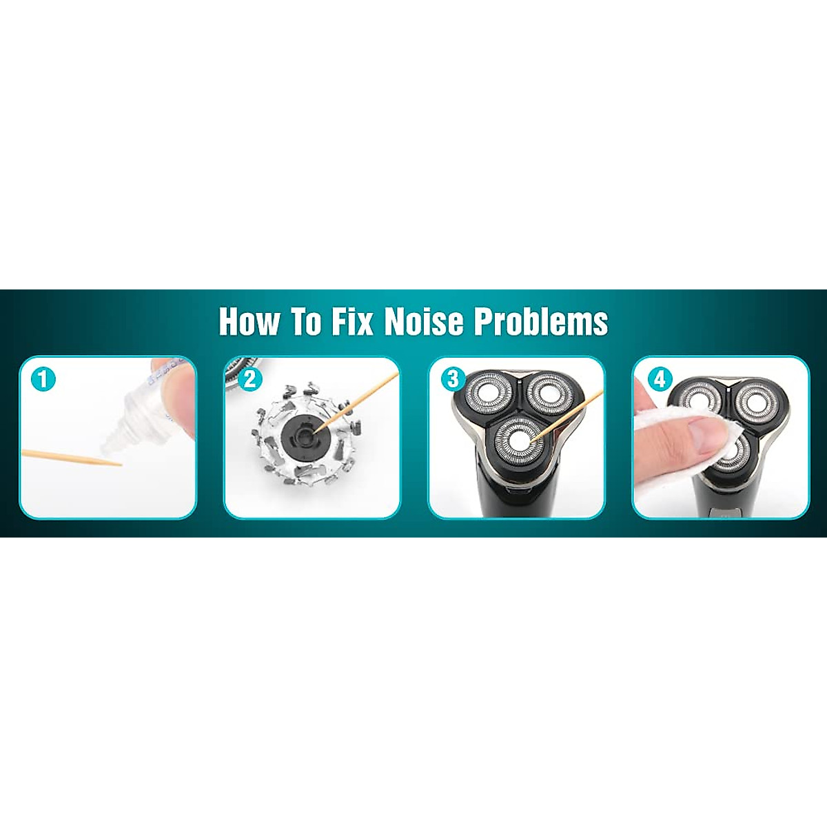 PRITECH Head Part for Electric Razor for Men, Electric Face Shavers, Rechargeable Shaving Men's Cordless Razors IPX7 Waterproof Wet Dry Rotary Shavers