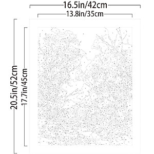 Didfig Easy DIY Paint by Numbers Kit for Adults Beginner Canvas 16x20 Inch Pink Tree Path Large Scenery Paint by Numbers for Home Wall Decor Gifts