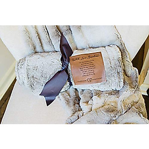 Softly Said Grandma Blanket-Sentimental Gift for Grandma On Mother's Day Christmas, Birthday (Grey)